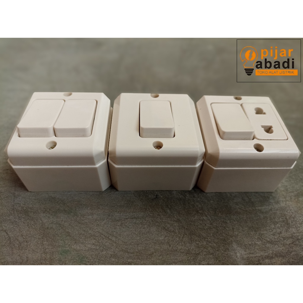 Jual BROCO SAKLAR TEMPEL SERI OB/SAKLAR TEMPEL | Shopee Indonesia
