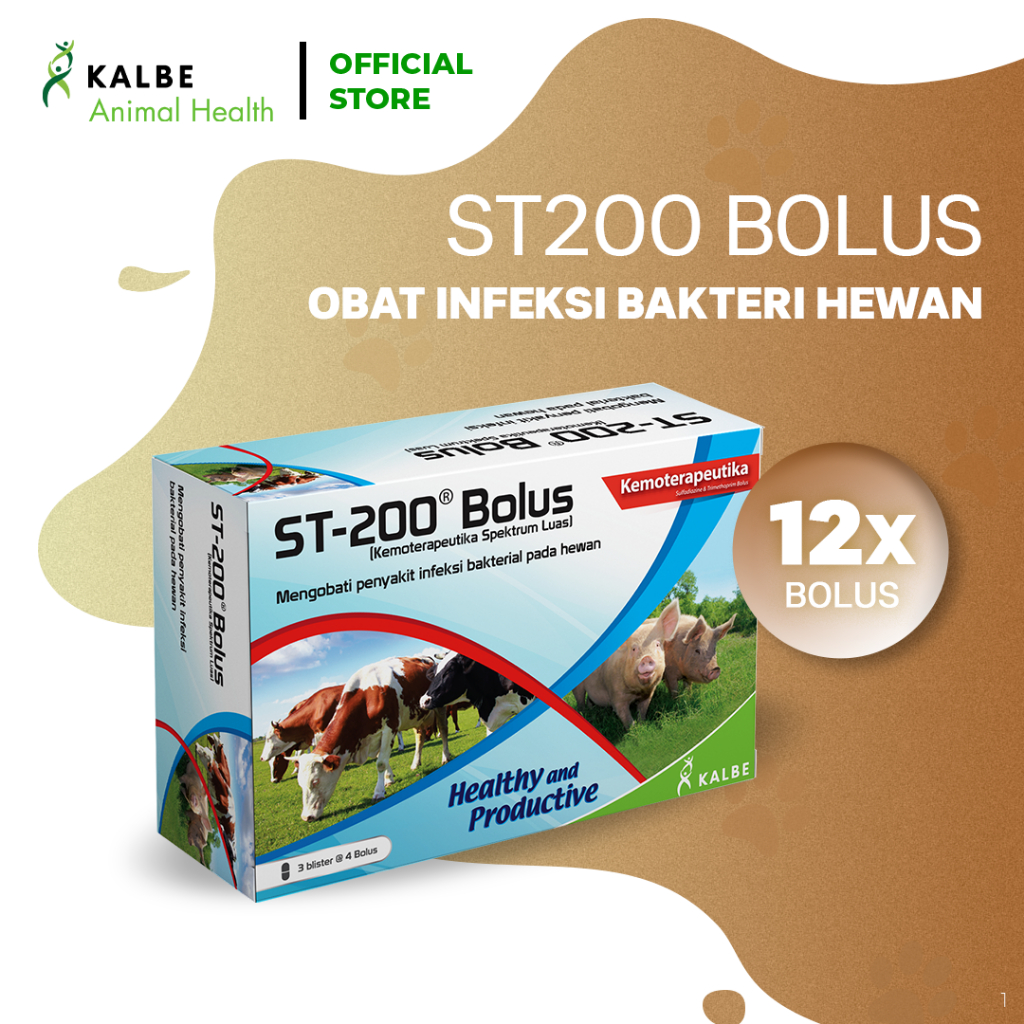 Jual ST200 Bolus - Obat Infeksi Bakteri Hewan | Shopee Indonesia