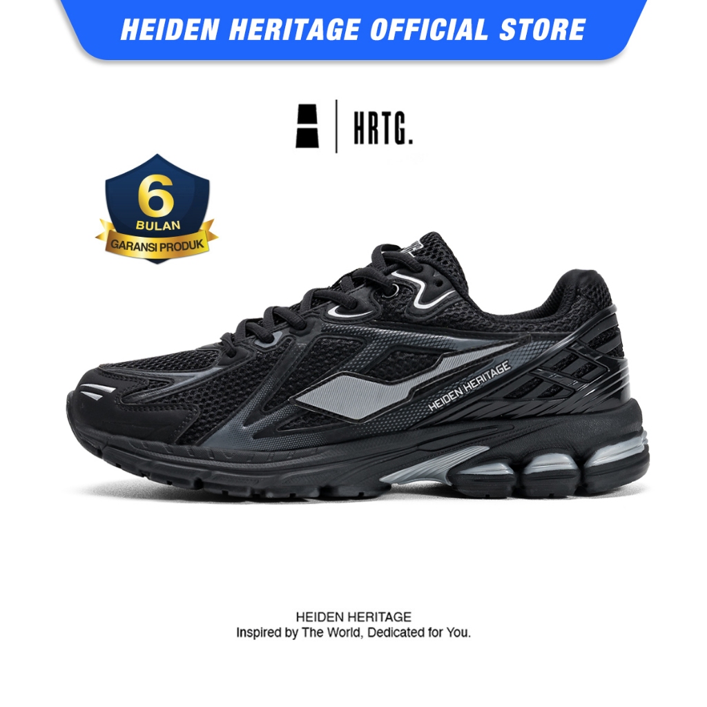 Jual HEIDEN HERITAGE [HRTG] - RX1331 - ULTRA BLACK - Sepatu Sneakers ...