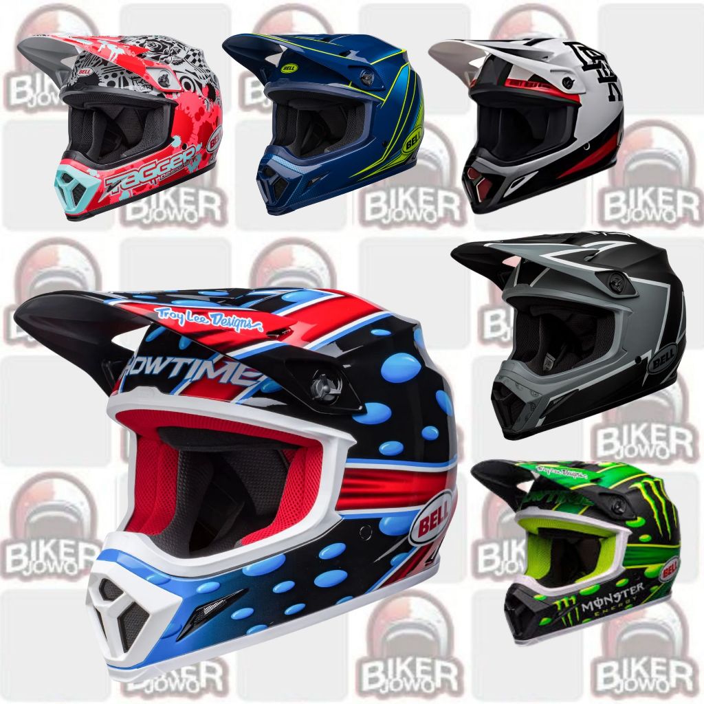 Jual Bell MX-9 Mips Helm Cross Helm Retro Fullface Cross Classic Helmet ...