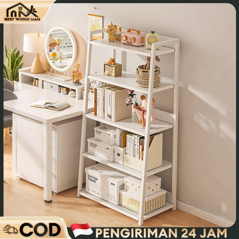 Jual Rak Buku Minimalis Rak Susun Besi Aesthetic Rak Pajangan Ruang ...