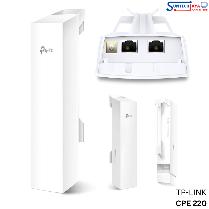 Jual TP-Link TPLINK CPE220 2.4GHz 300Mbps 12dBi Outdoor CPE | Shopee ...