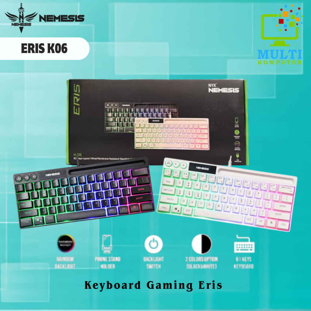 Jual NYK Eris K06 Keyboard Gaming, NYK K-06 Eris | Shopee Indonesia