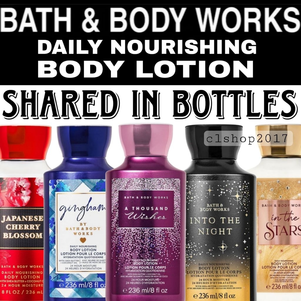 Jual BBW BODY LOTION SHARE IN BOTTLE 3 ML & 30 ML PART 2/2 cucumber ...
