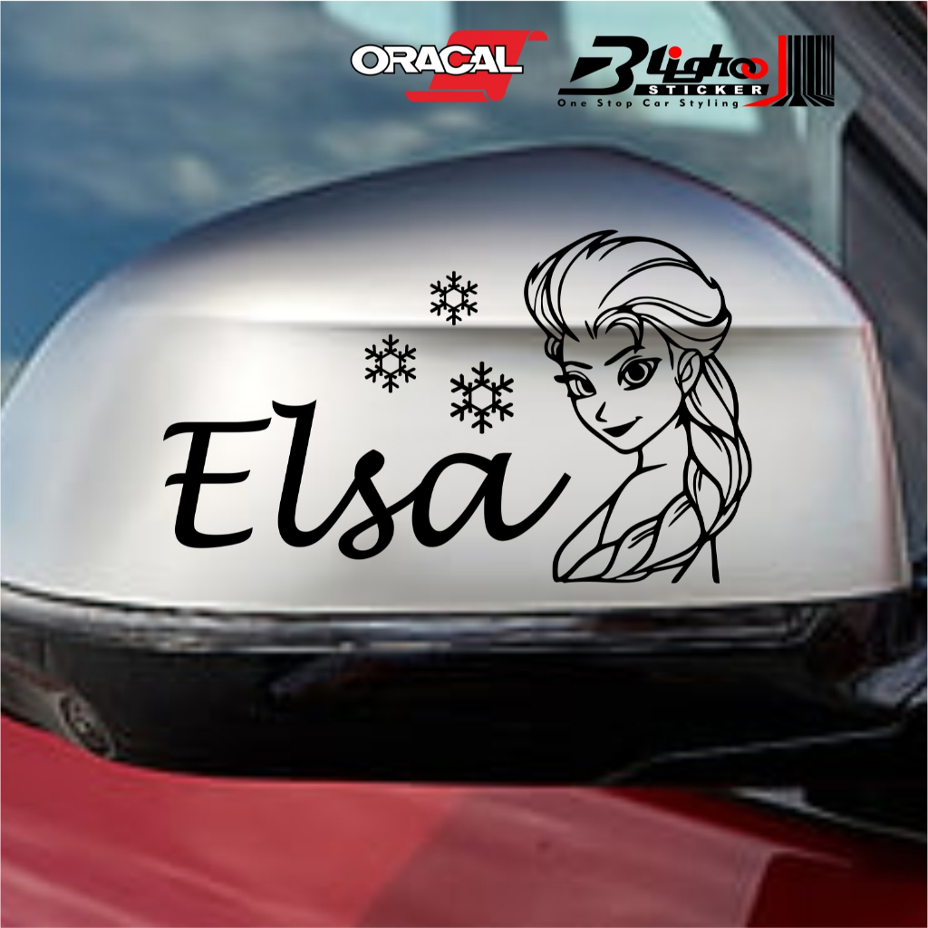Jual BLIGHOO - CUTTING STICKER SPION MOBIL ELSA FROZEN LET IT GO LUCU ...