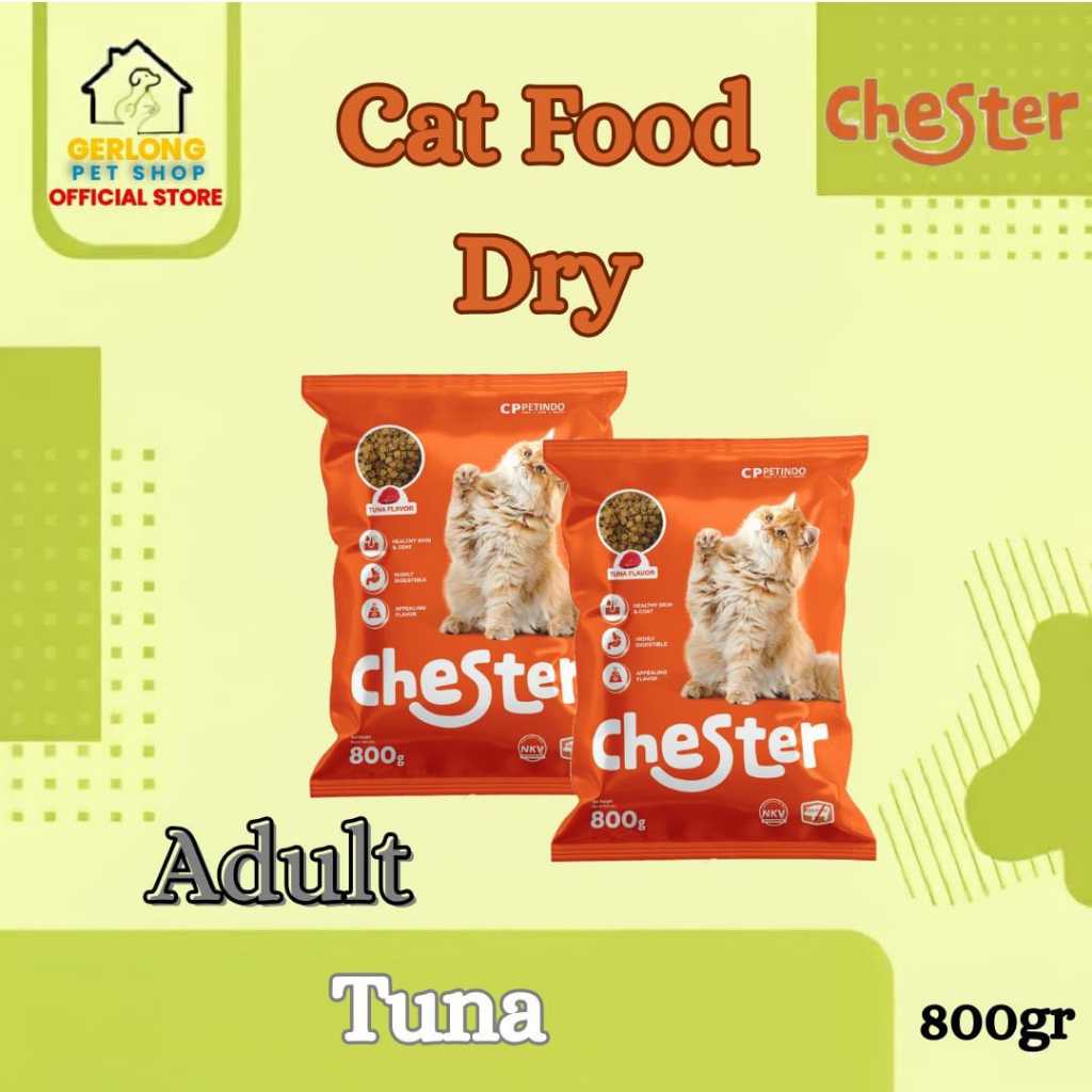 Jual Chester Cat Food Tuna Flavor 800gr Chester Makanan Kucing Rasa ...