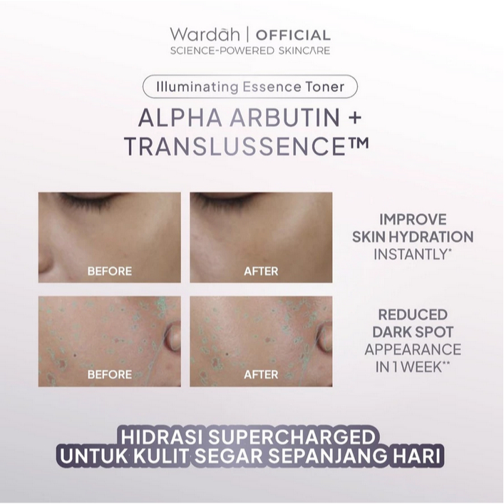 Jual Wardah Alpha Arbutin Translussence Illuminating Essence Toner 50ml ...