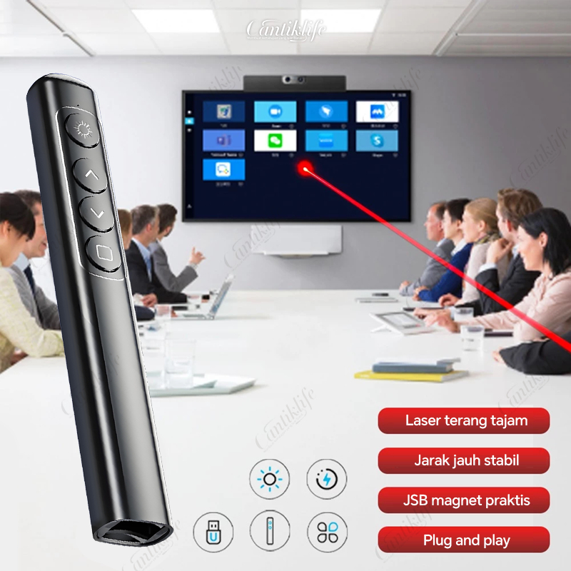 Jual S9 Wireless Laser Pointer PPT Presentasi Remote Control pena laser ...