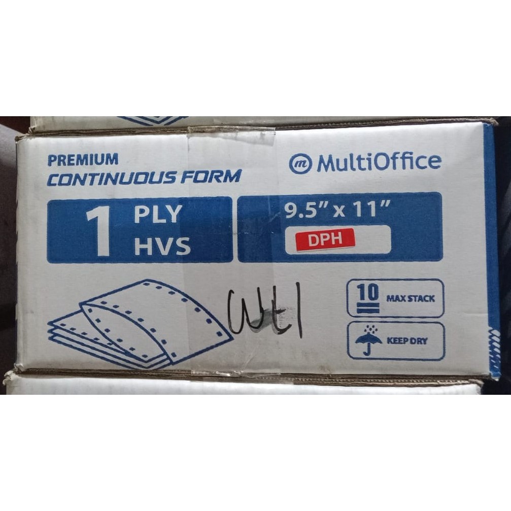 Jual Kertas Continuous 1 PLY Wartel merek multi office/ Kertas ...