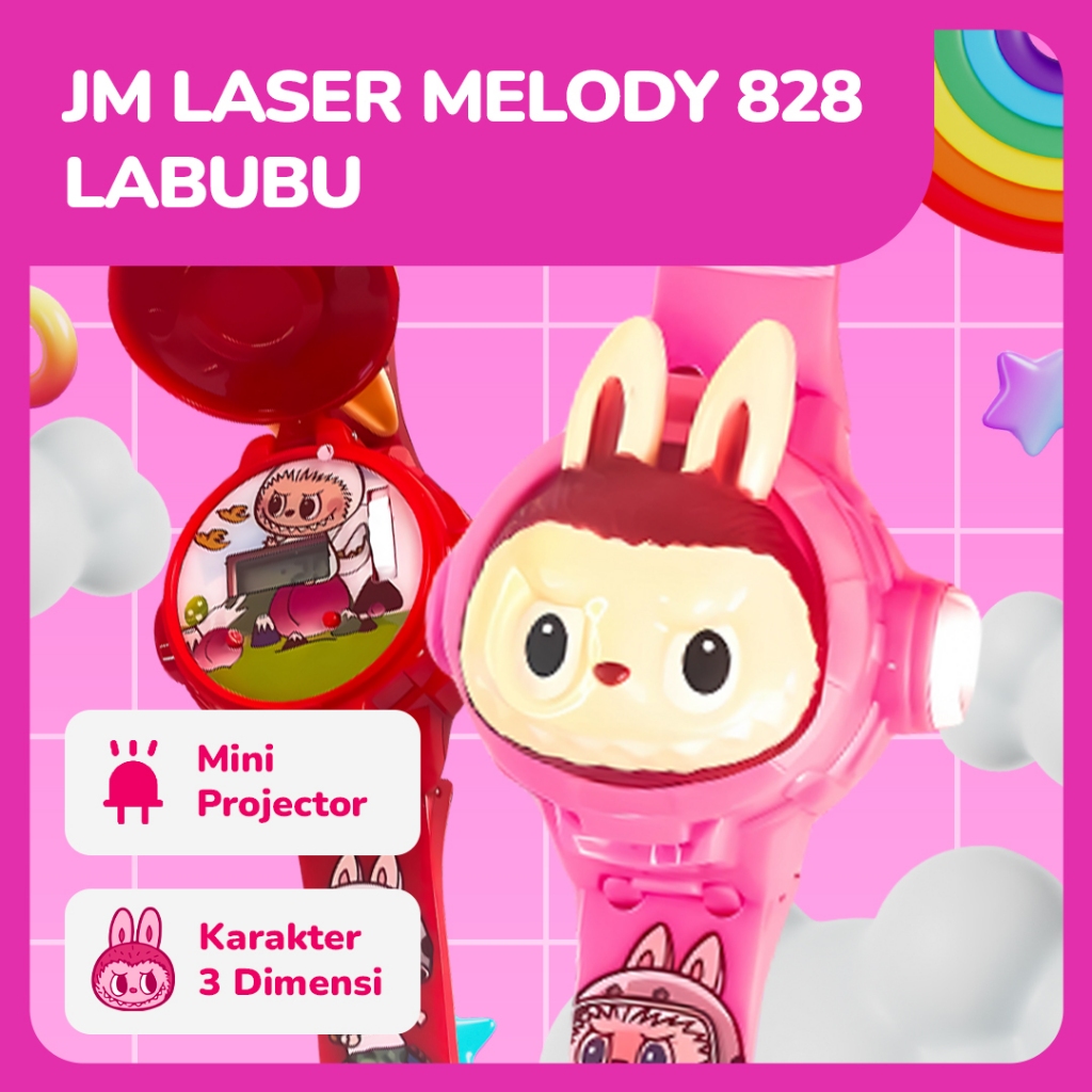 Jual Jam Tangan Laser Anak Labubu - Jam Mainan Karakter Lucu Labubu ...