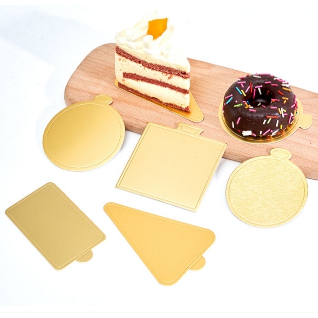 Jual alas tatakan donut tebal / alas tatakan kue / alas tatakan gold ...