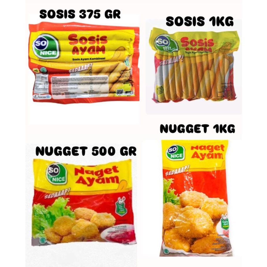 Jual So Nice Chicken Nugget 1Kg | Chicken Nuget So Nice Sedaaap | Naget ...