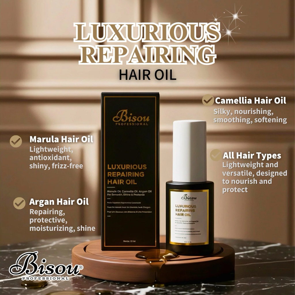 Jual BISOU PROFESSIONAL™ Luxurious Repairing Perfumed Hair Oil | Shopee ...