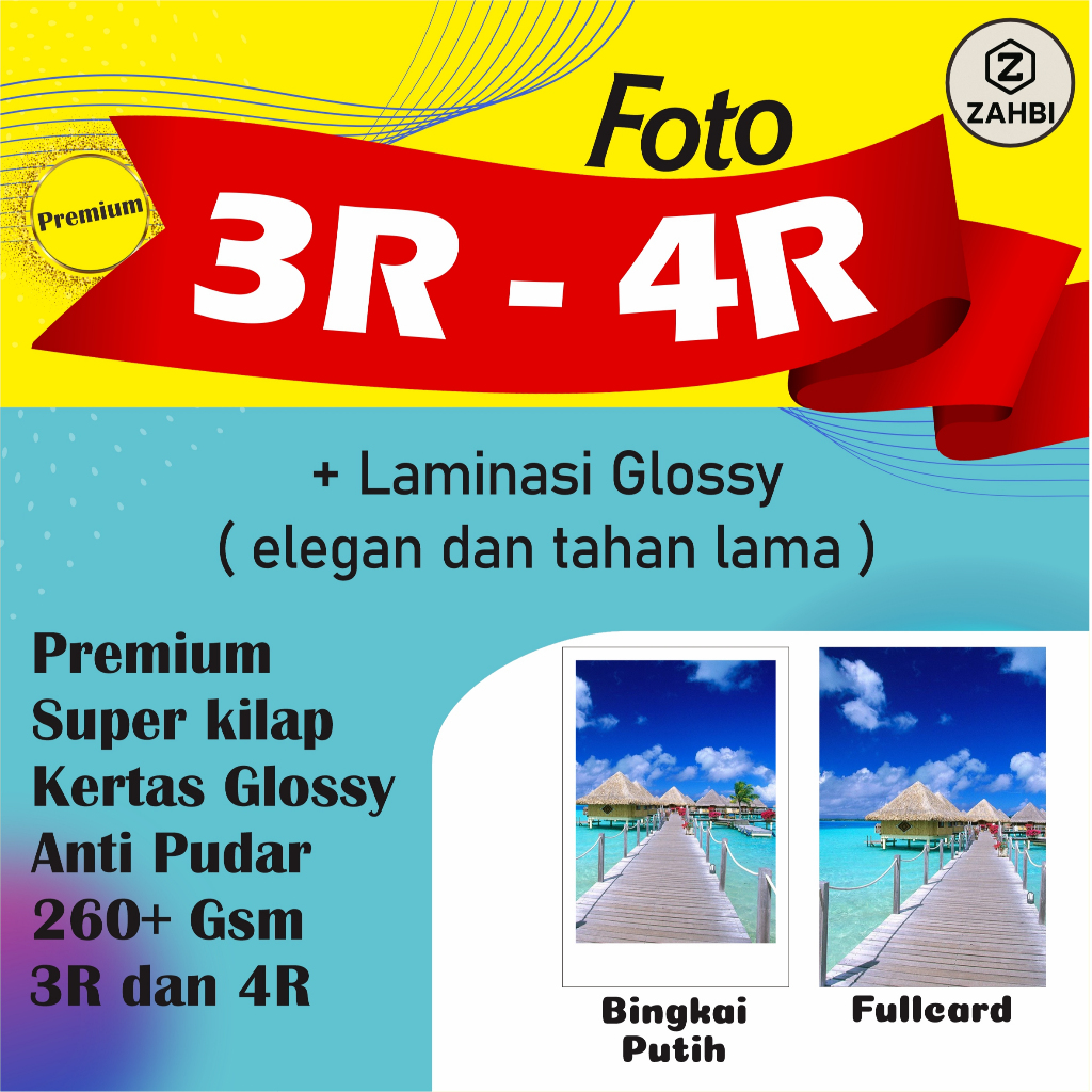 Jual Cetak foto ukuran 3R dan 4R glossy, gramasi 260+ | Shopee Indonesia