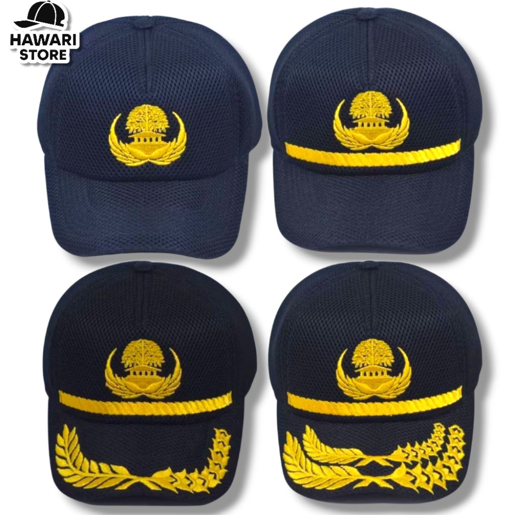 Jual Topi Korpri Bahan Doublemes Golongan 1/2/3/4 - Topi Pns Bordir ...