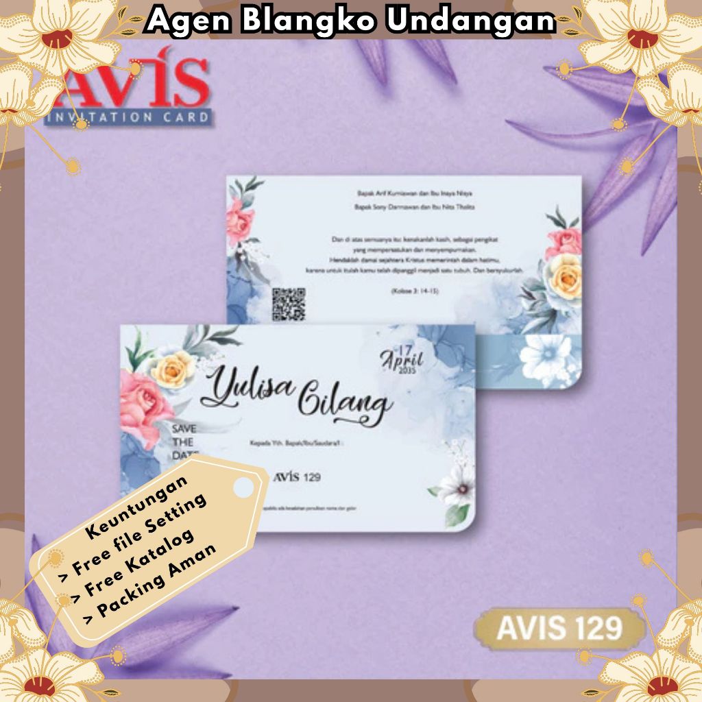 Jual Blangko Terbaru Avis 129 | Blangko Undangan | Blangko Kosong ...