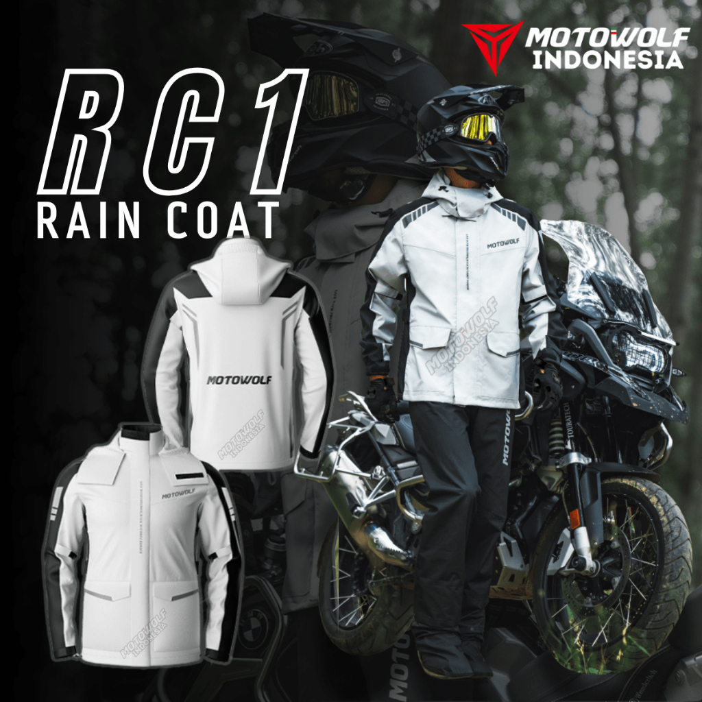 Jual Motowolf RC1 Jas Hujan Motor Raincoat Touring 4 Musim Trendy ...