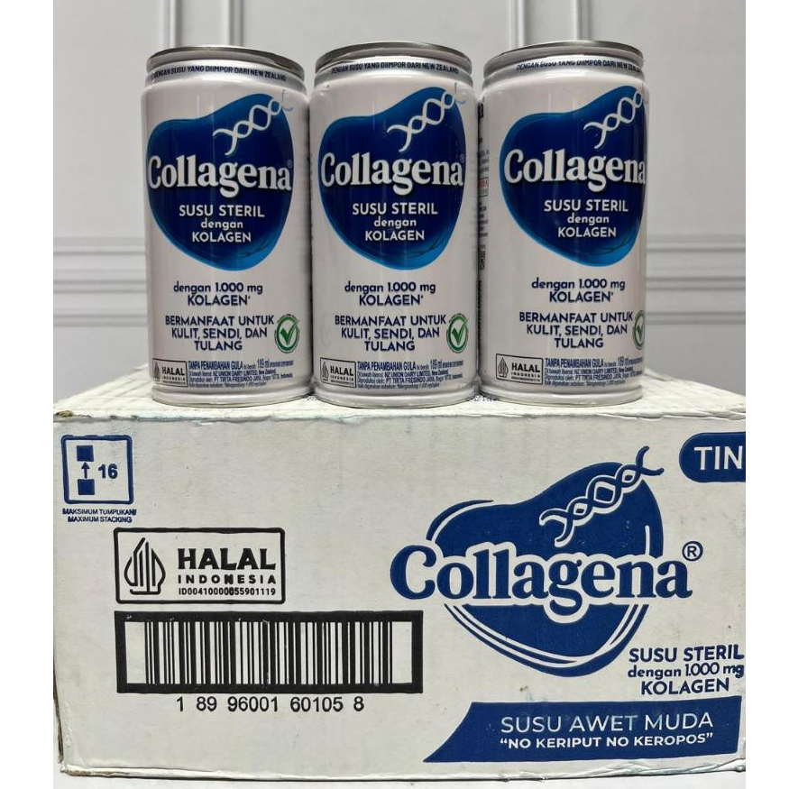 Jual Collagena Susu Steril Dengan Kolagen 189ml Karton (12pcs x 189ml ...