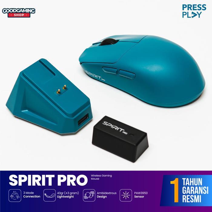 Jual Press Play SPIRIT Pro 8K PAW3950 Wireless Gaming Mouse + Charging ...