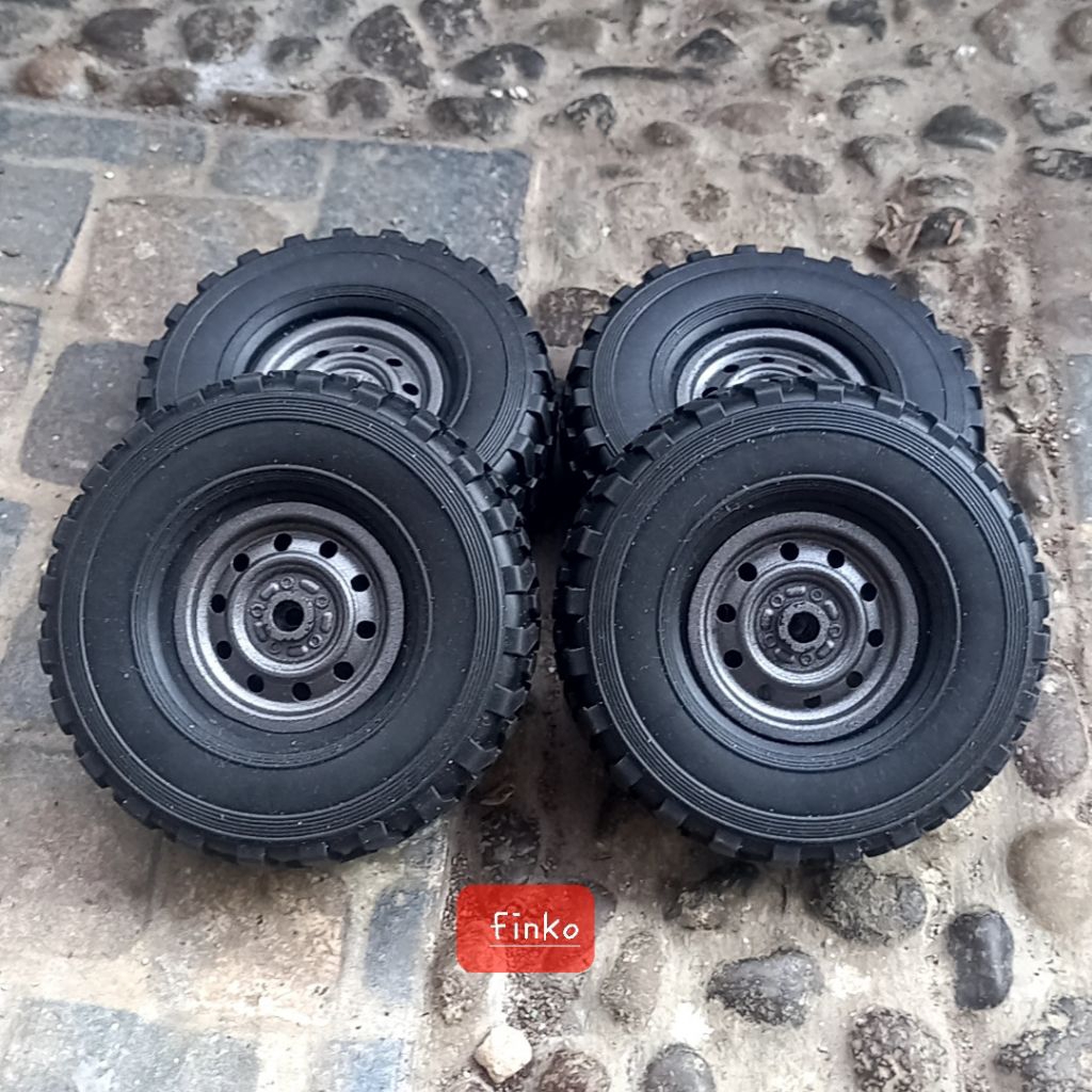Jual rc part 4 pcs velg plastik + ban adventure soft (include innerfoam ...