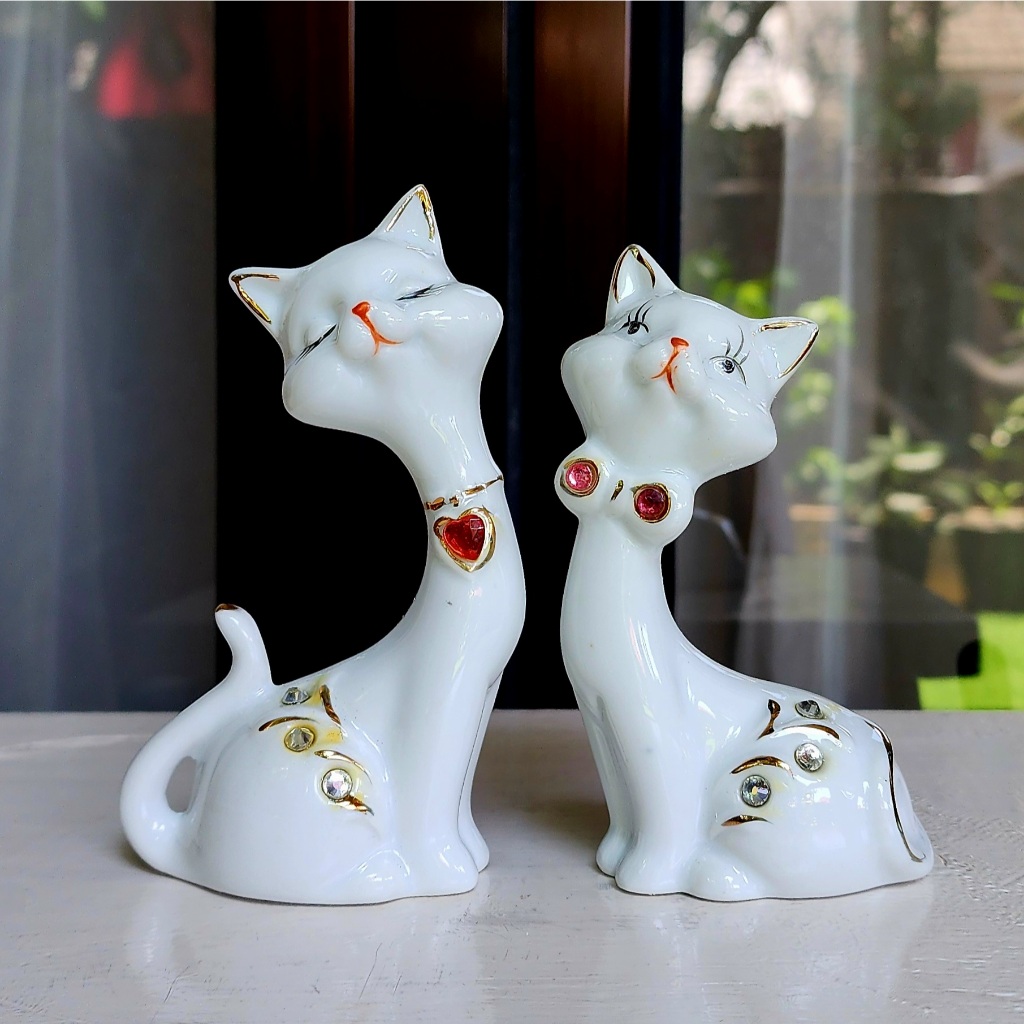 Jual Pajangan Dekorasi Patung kucing Hello Kitty Keramik Lucu Mewah ...