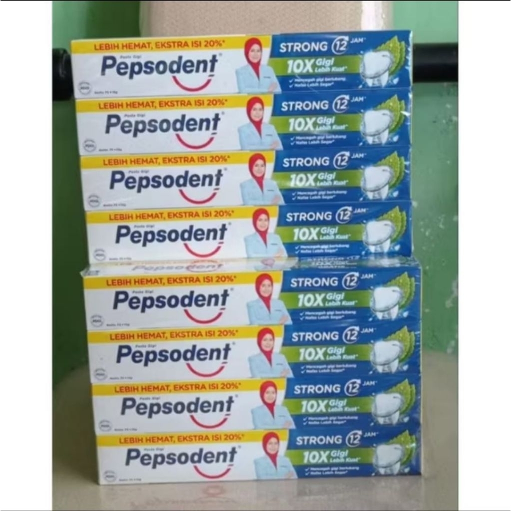 Jual Pepsodent Strong 75 gr (PAKET isi 12 pcs) | Shopee Indonesia
