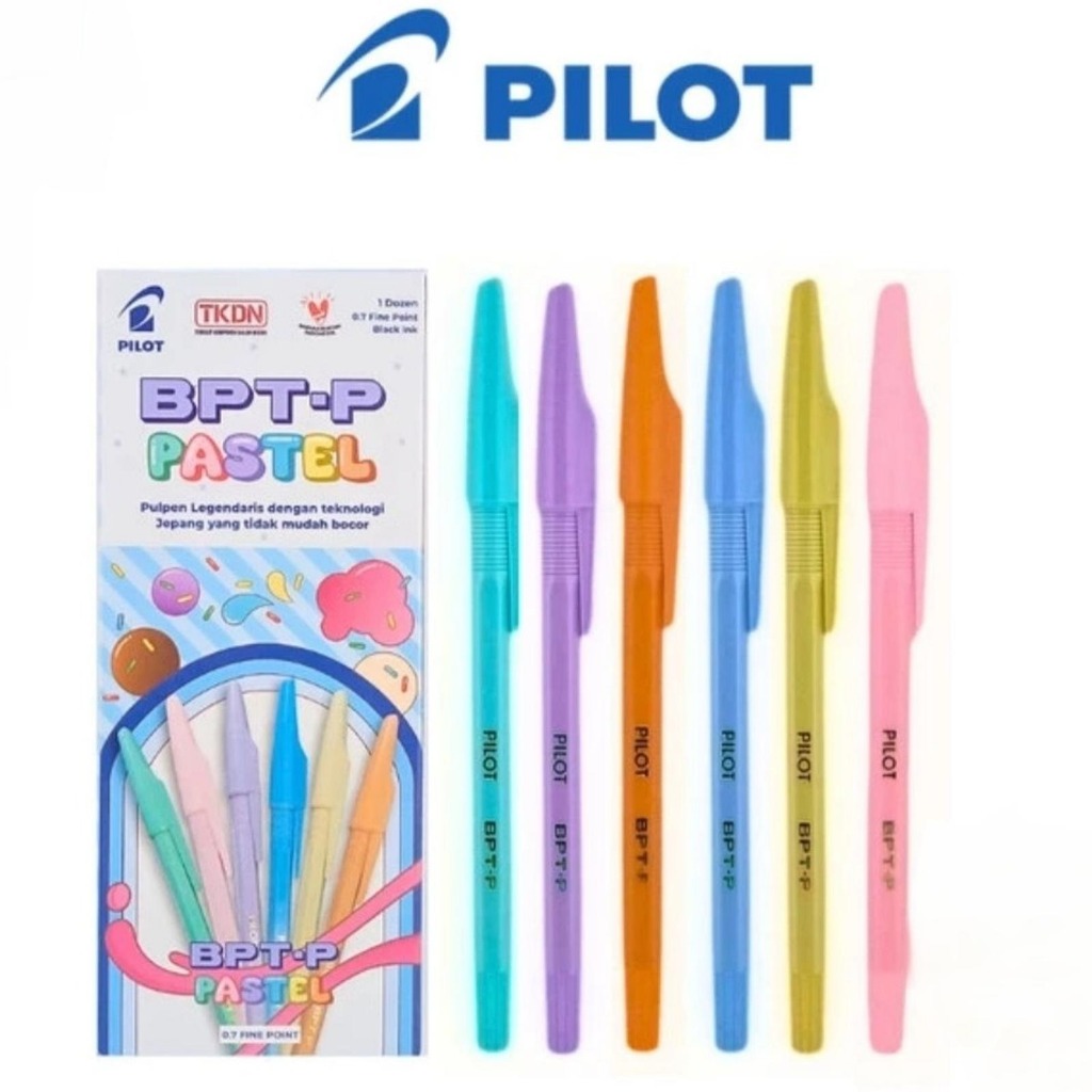 Jual Pulpen Bolpen Bolpoint Pilot BPT - P / BPTP Asli Original (1Lusin ...
