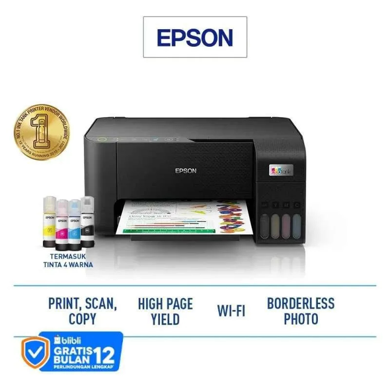 Jual Epson EcoTank L3251 Printer Ink Tank WiFi All-in-One Print Scan ...
