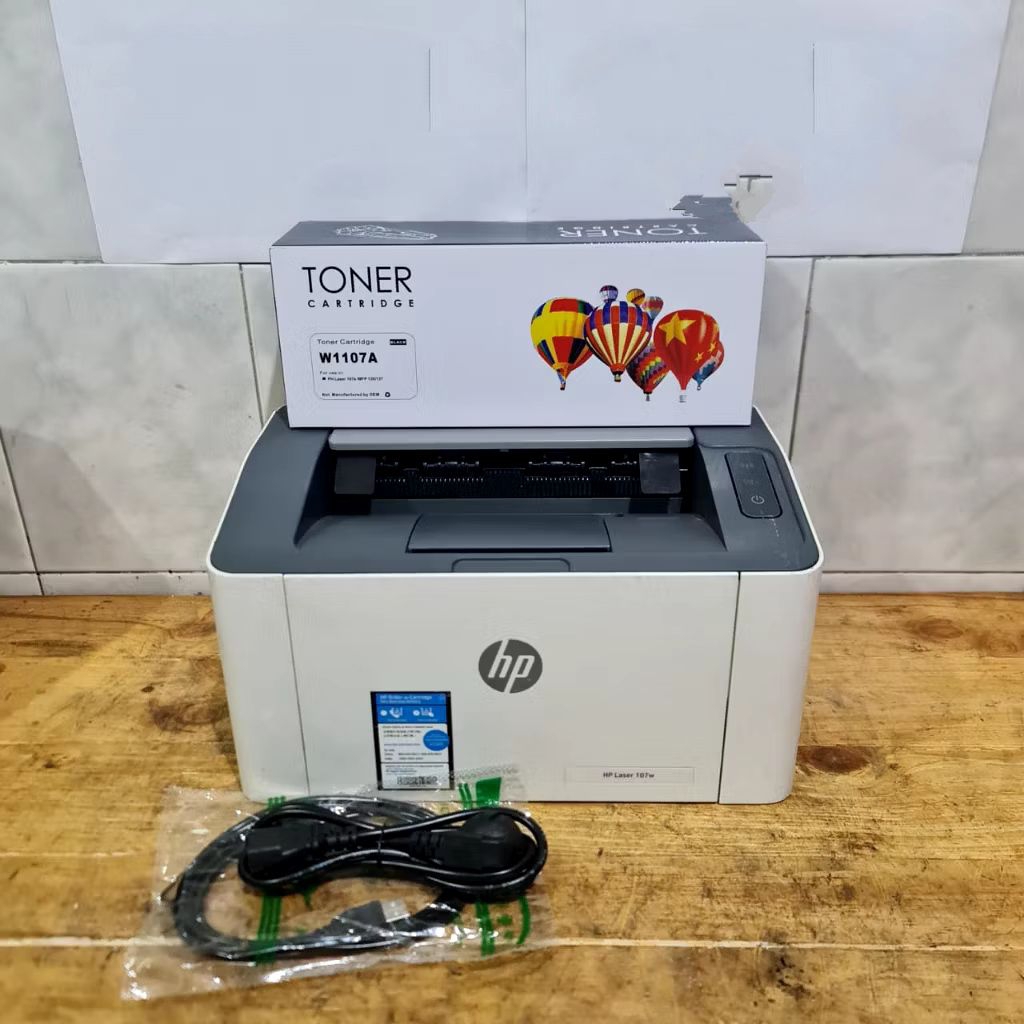 Jual Printer Hp Laserjet M107w hitam putih bisa wifi | Shopee Indonesia