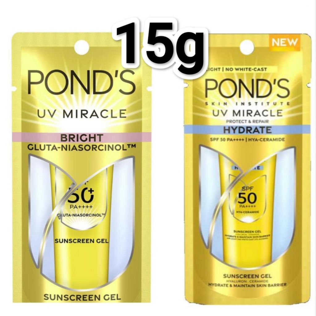 Jual Ponds Uv Sunscreen Gel Uv Miracle 15G | Shopee Indonesia