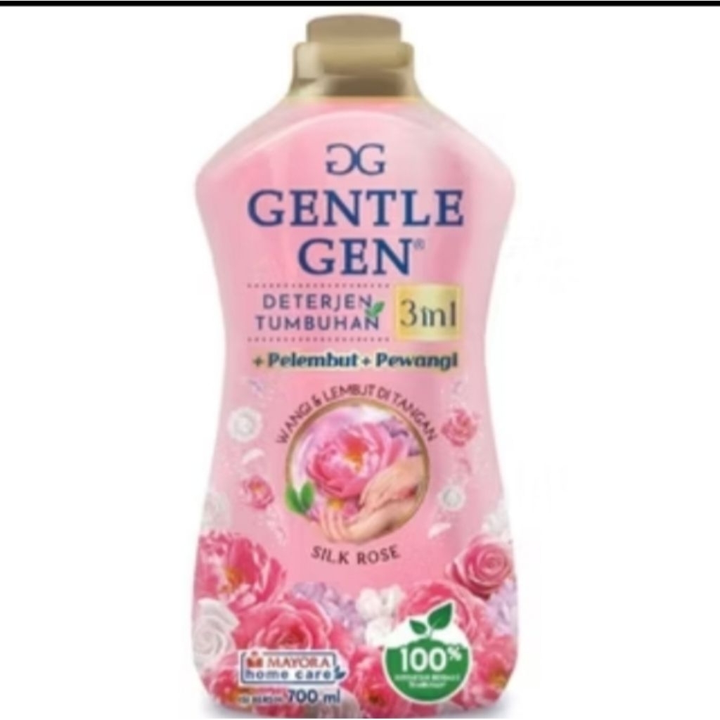 Jual Detergent tumbuhan pelembut dan pewangi Gentle gent Silk Rose 700 ...