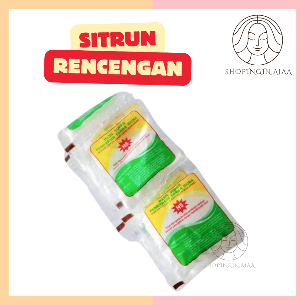 Jual [1Renceng] Sitrun HS Pembersih Serbaguna Hasil Super isi 12 Sachet ...