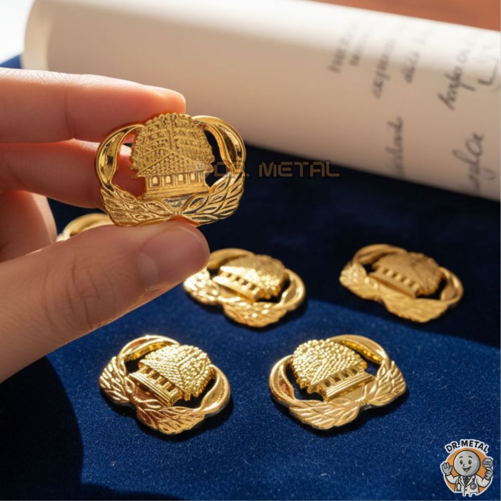 Jual Atribut PNS Pin Korpri Magnet Peniti Pin ASN Warna Emas Elegan ...
