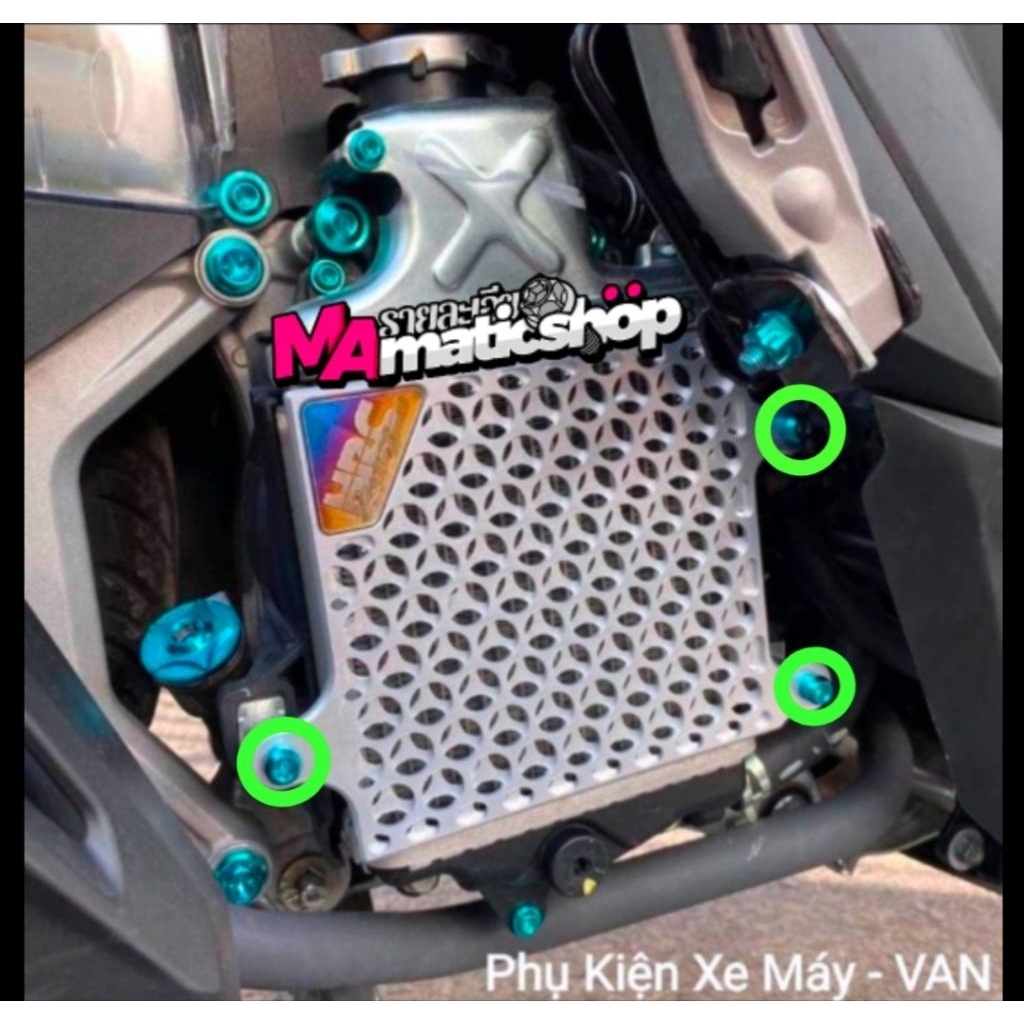 Jual Baut titanium cover radiator vario 125 150 Old/New Titanium ...