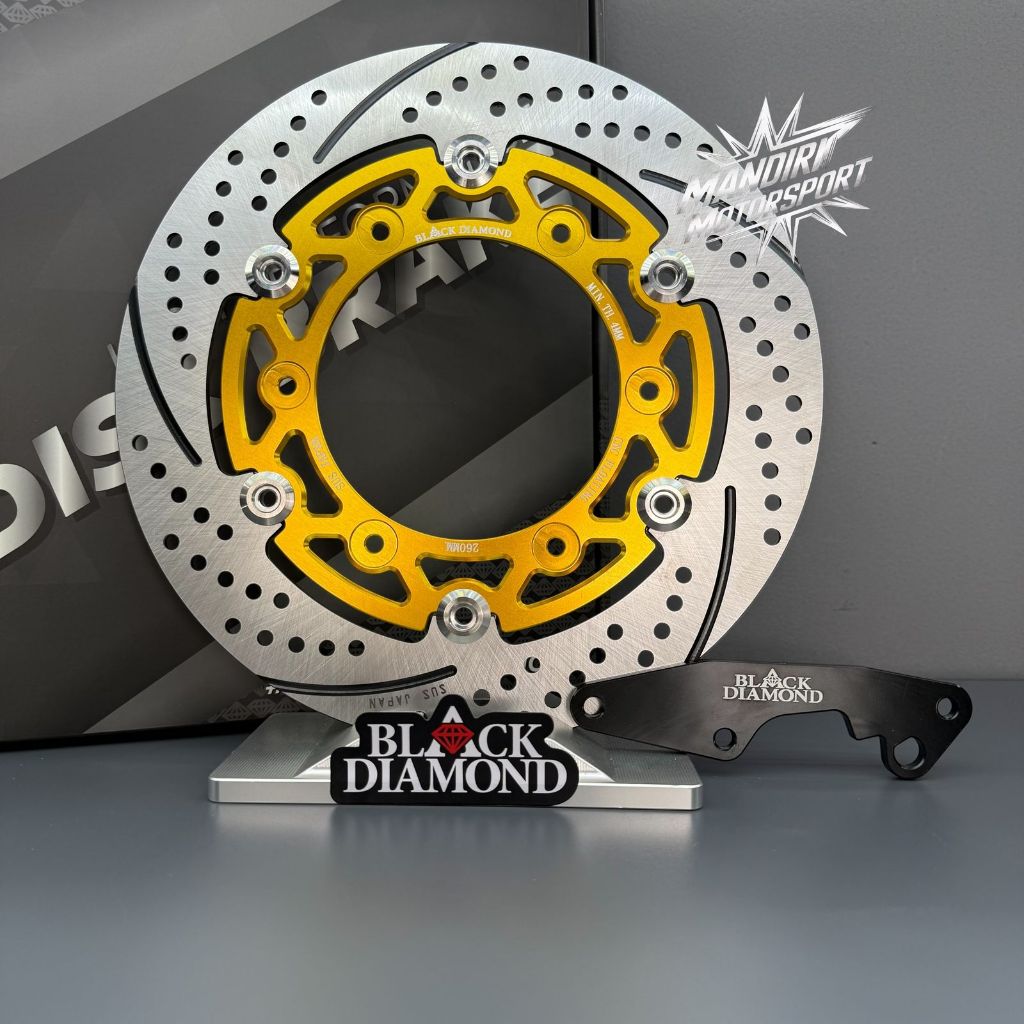 Jual Disc Piringan Cakram Depan Black Diamond Ukuran 260mm Tebal 4mm ADV 160 ADV 150 ABS / CBS ...