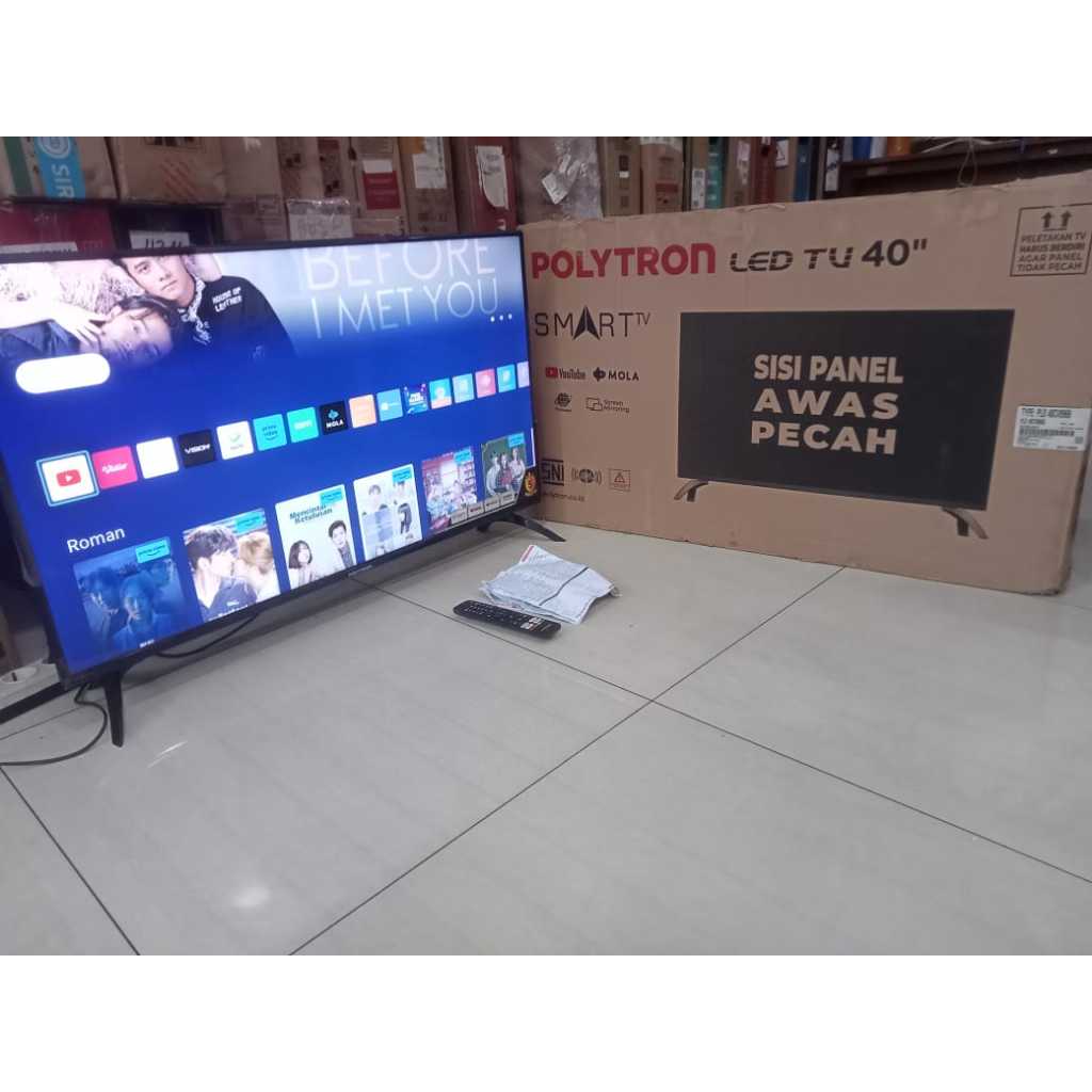 Jual (SECOND) TV LED POLYTRON SMART 40 INC KONDISI BEKAS MASIH SEGEL ...