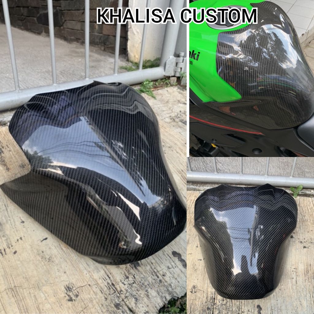 Jual Cover Tangki Half Tank Kawasaki Zx25r Carbon Kevlar original ...