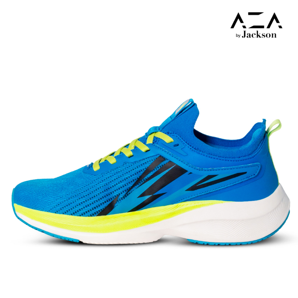 Jual AZA by Jackson BoltZ Forth Running Shoes - Blue | Sepatu Lari ...