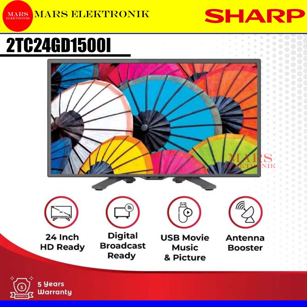 Jual SHARP LED TV 2TC24GD1500I - 24 INCH - DIGITAL TV LED SHARP READY ...