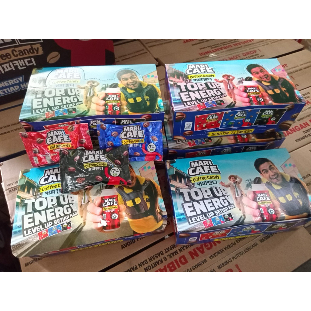 Jual MARI CAFE PERMEN KOPI 1 BOX ISI 24 PCS MIX VARIAN | Shopee Indonesia