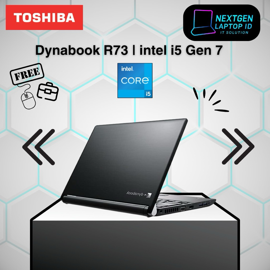 Jual Laptop Toshiba Dynabook R73 Core i5 Gen 7 Ram 8GB SSD 256GB Layar ...