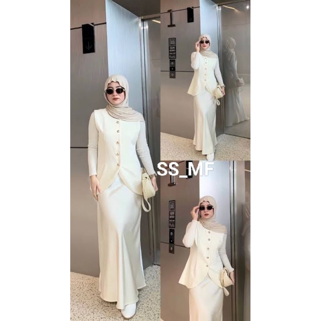 Jual Rok satin silk premium/ Maxi A Line satin skirt / Rok satin duyung ...