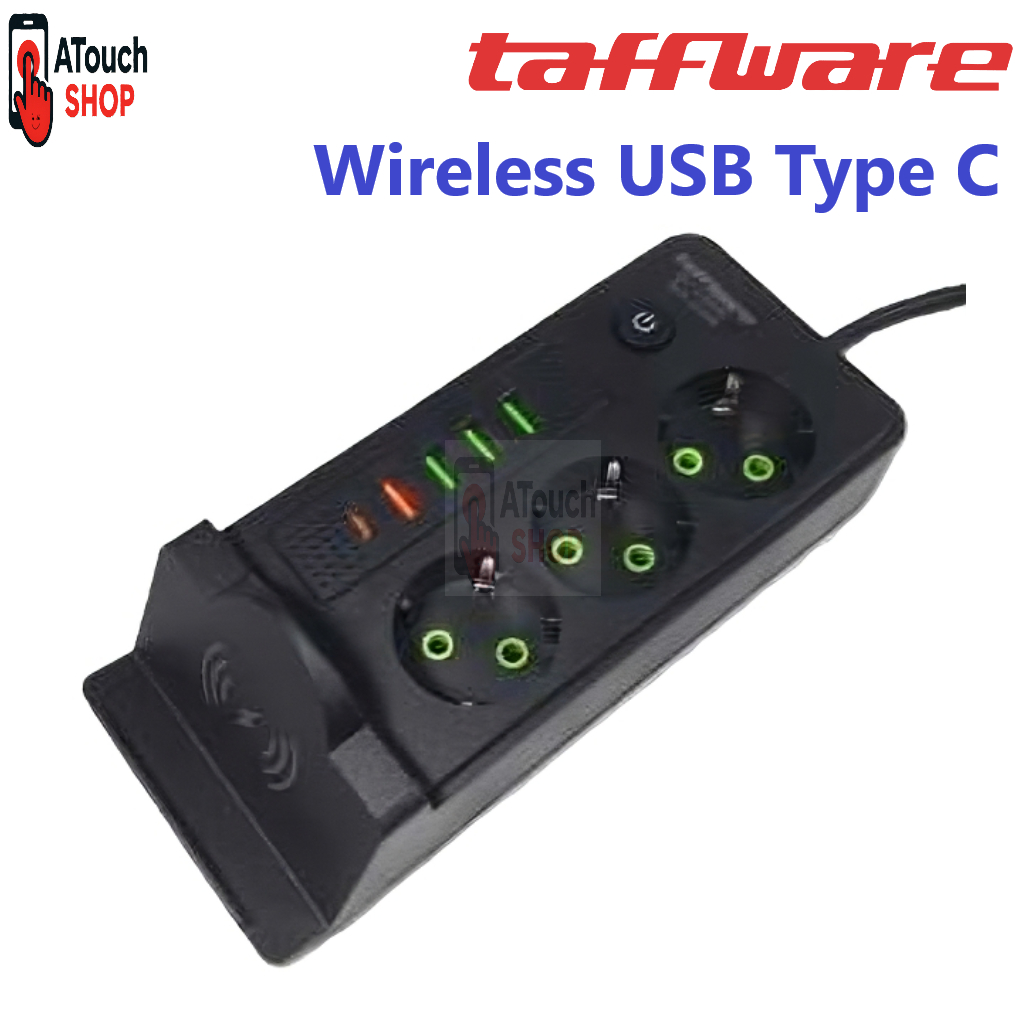 Jual Stop Kontak Colokan Sambungan USB Type C EU Plug Wireless Charging ...