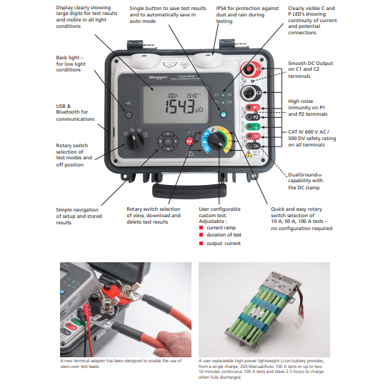 Jual Megger DLRO100EB LGx-Px Digital Low Resistance Ohmmeters | Shopee ...