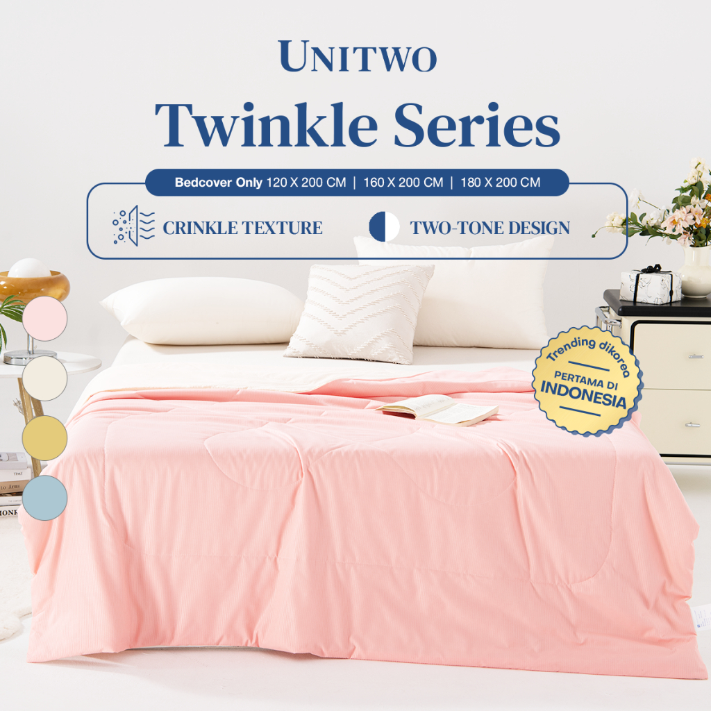 Jual Unitwo Premium [BED COVER ONLY] Twinkle Series Bed Cover Korea Two ...