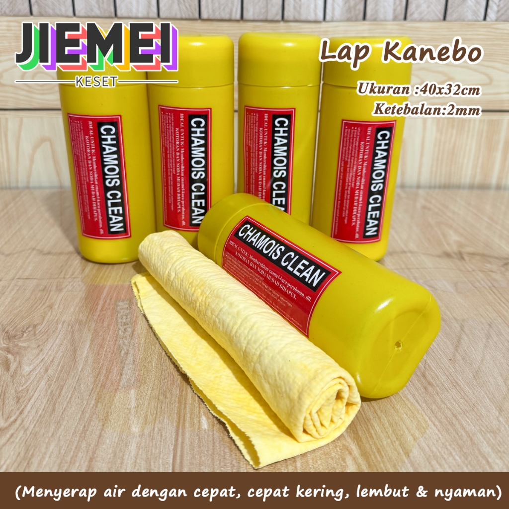 Jual JIEMEI Lap Kanebo Serbaguna Lap mobil/Motor ukuran 40 x 32cm ...