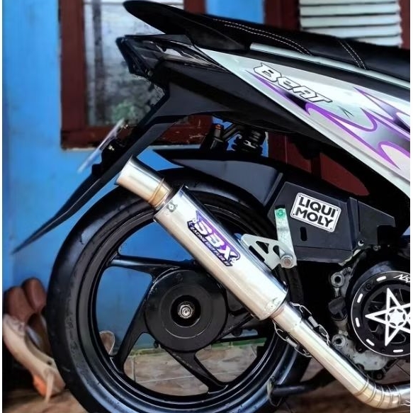 Jual knalpot SALEMBA CEKLIS ORIGINAL SBX RACING MUFFLER xRT95 INLET 38 ...