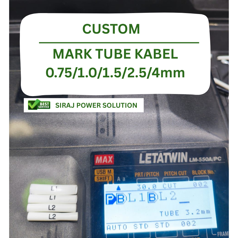 Jual Marking Label Custom - Mark Tube Kabel 0.75/1.0/1.5/2.5/4mm ...