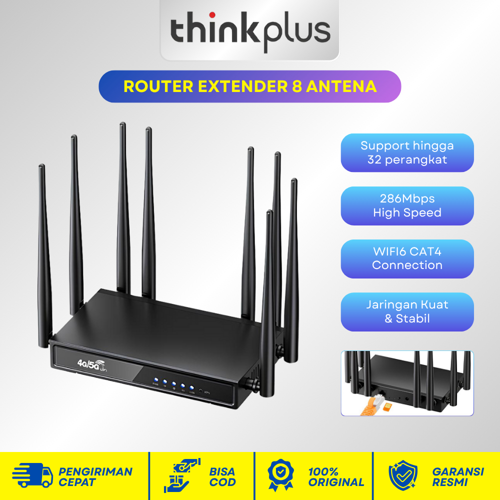 Jual Thinkplus Router Extender Wifi 4G Support All Operator SIM Card ...