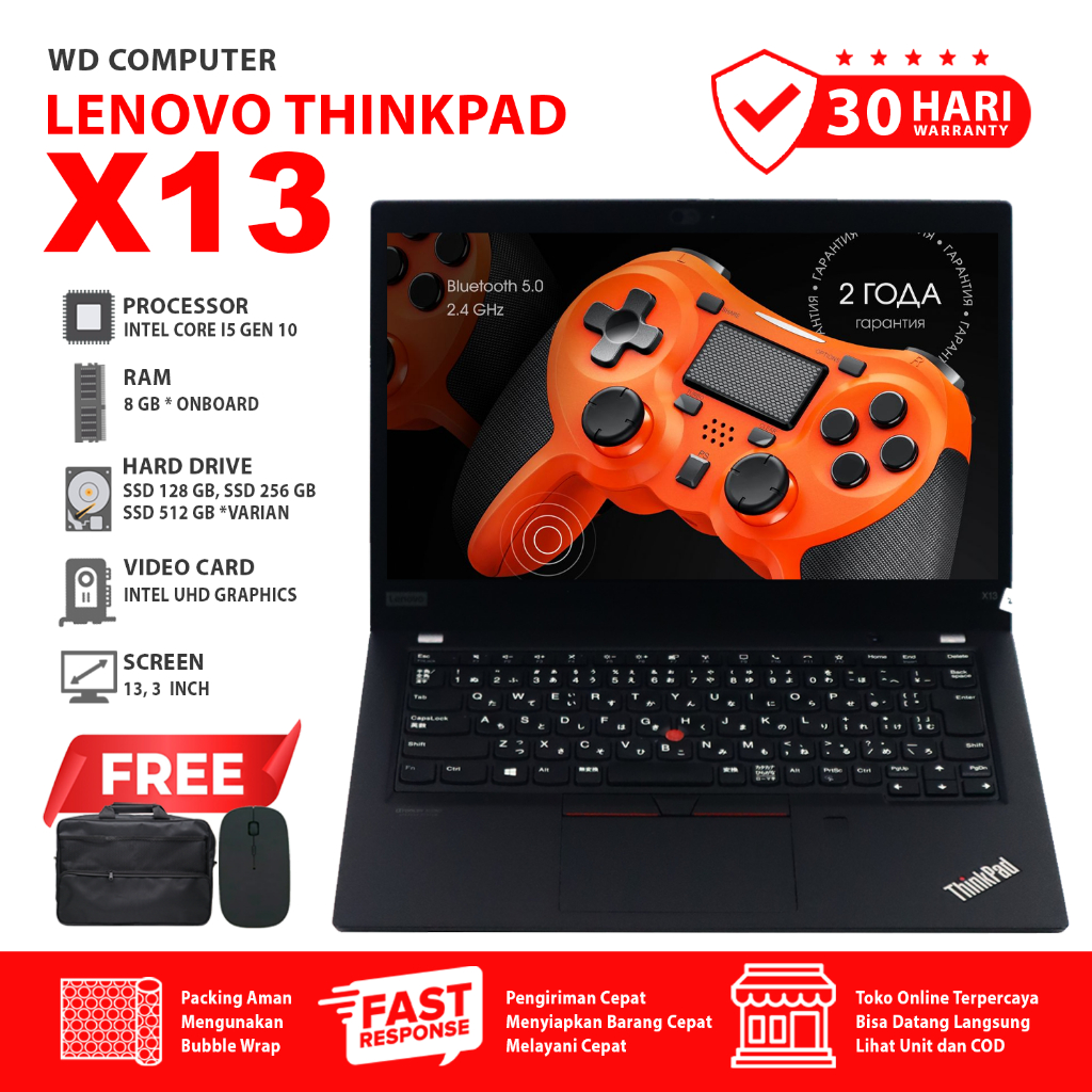 Jual Lenovo Thinkpad X13 Intel Core I5 Gen 10 I Ram 16 Gb Ssd 1 TB NVME ...
